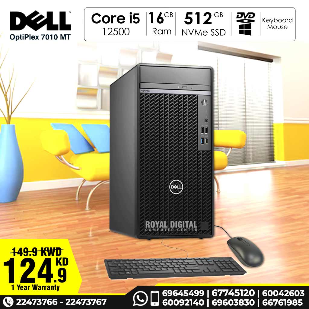 Dell OptiPlex 7010 MT Core i5 16GB RAM 512GB SSD – Royal Digital ...