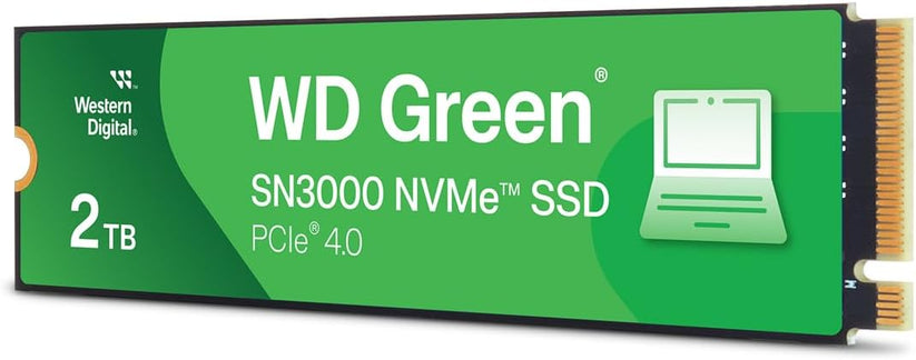 Western Digital 2TB WD Green SN3000 NVMe SSD - Solid State Drive - Gen ...